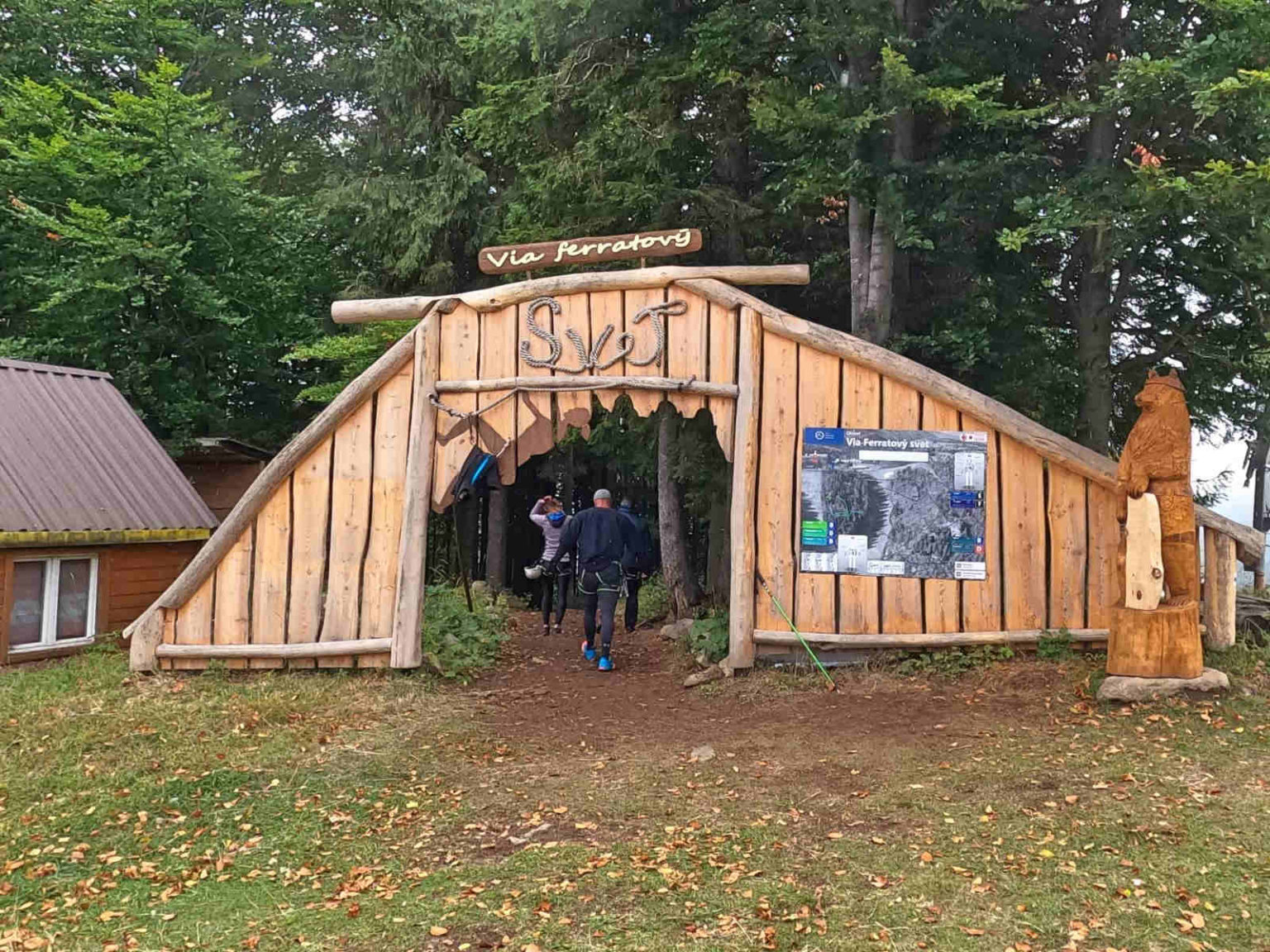 Skalka pri Kremnici – via ferraty Komin i Ferratový Svet ...
